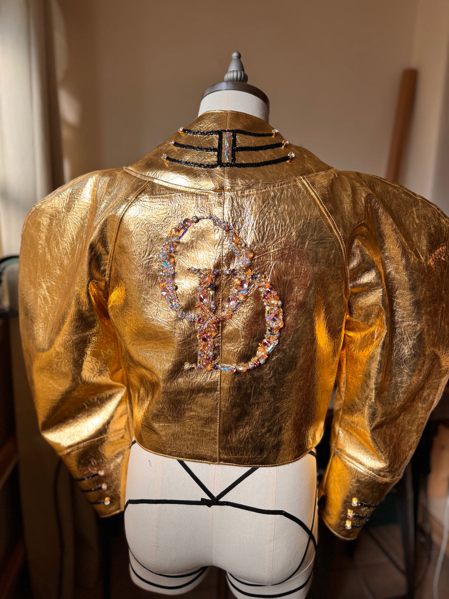 Metallic Gold Jacket – Orlando Dugi, LLC